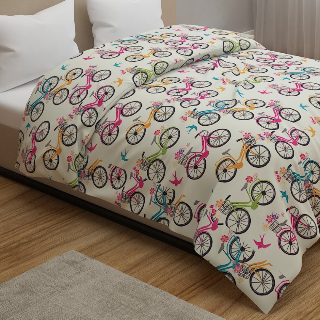 Bicycle Print Quilt – Sweet Heart Creations